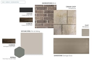 New Home Exterior Colors: Stone